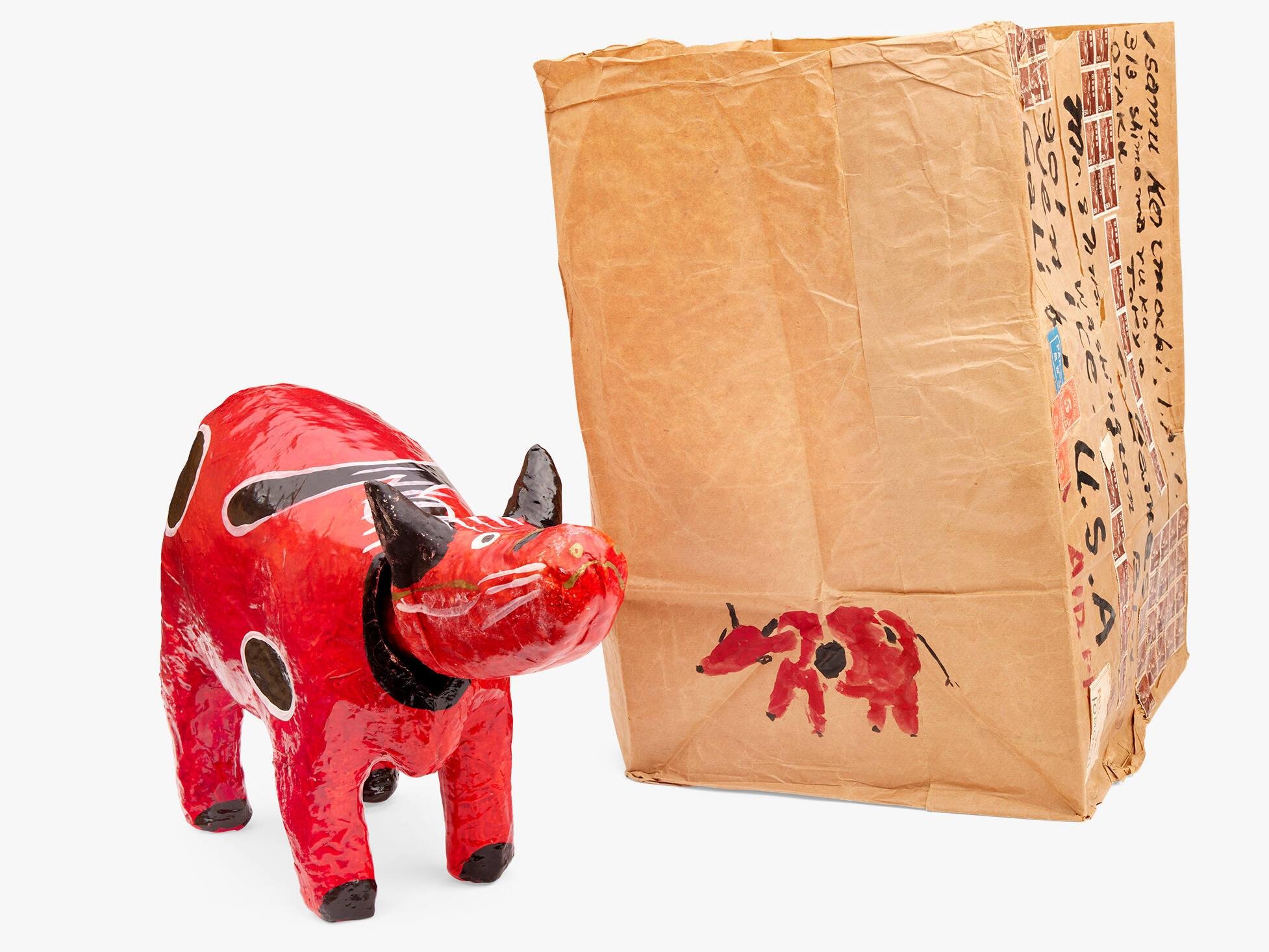 Akabeko (red cow)—Toys and Play Exhibition
