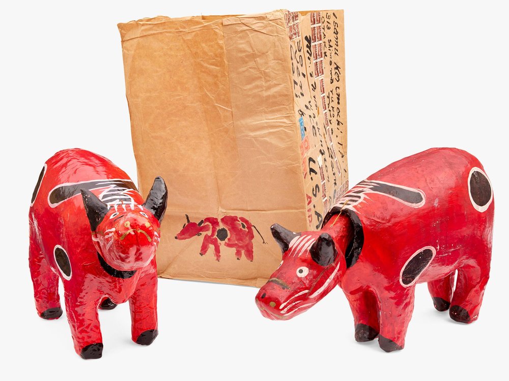 Akabeko (red cow)—Toys and Play Exhibition