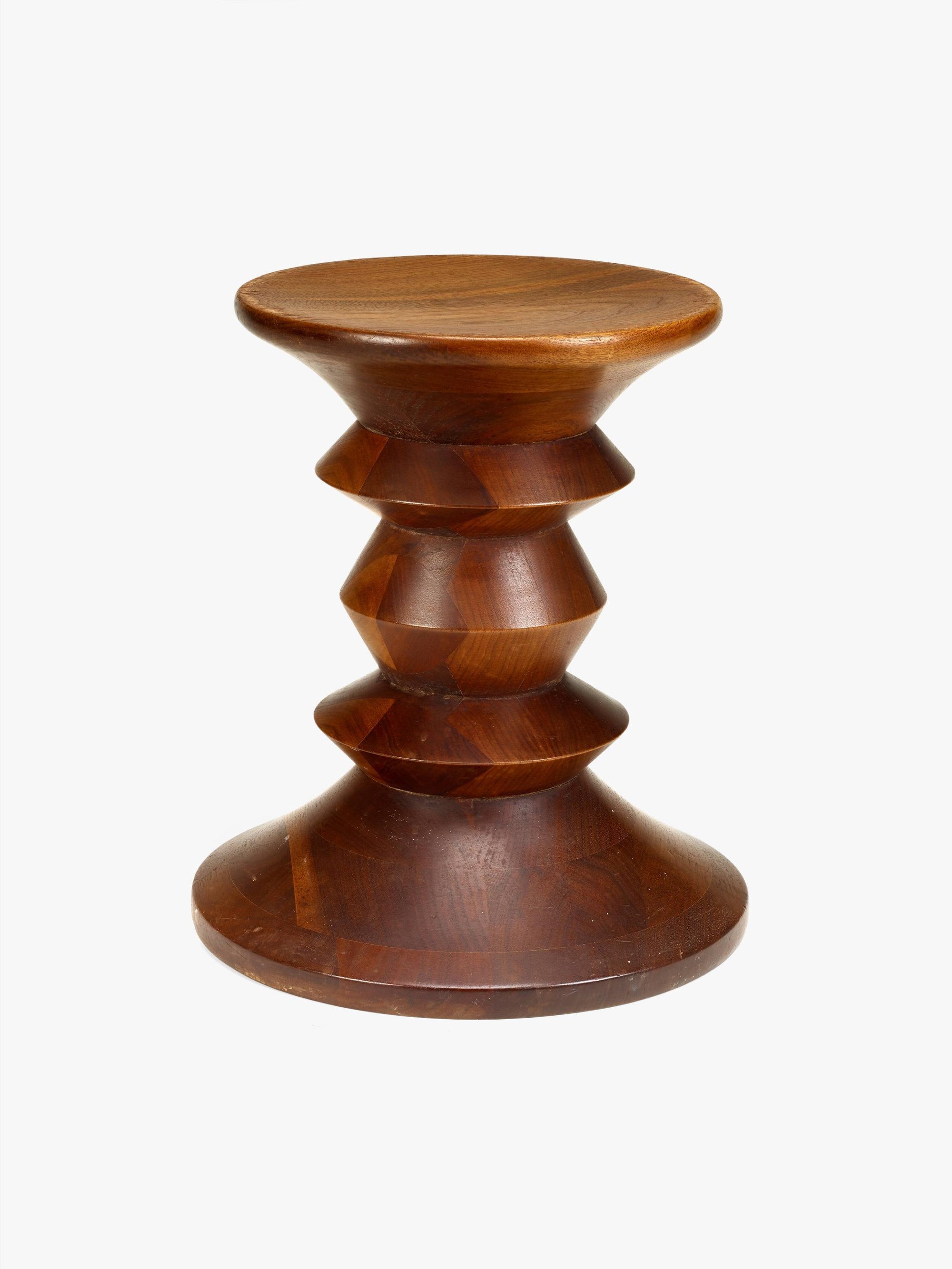 Eames Walnut Stool, 413 | Eames Institute