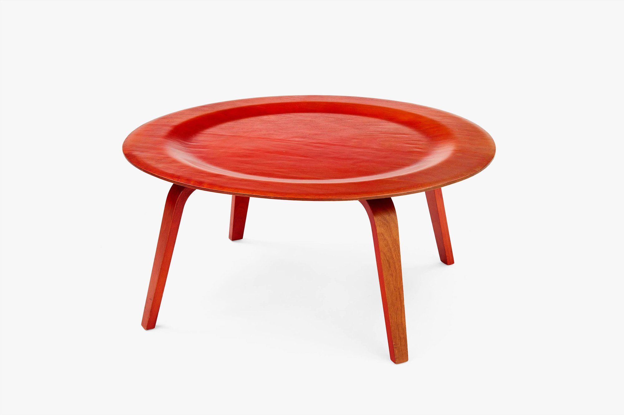 CTW Coffee Table—Red Aniline Birch Plywood