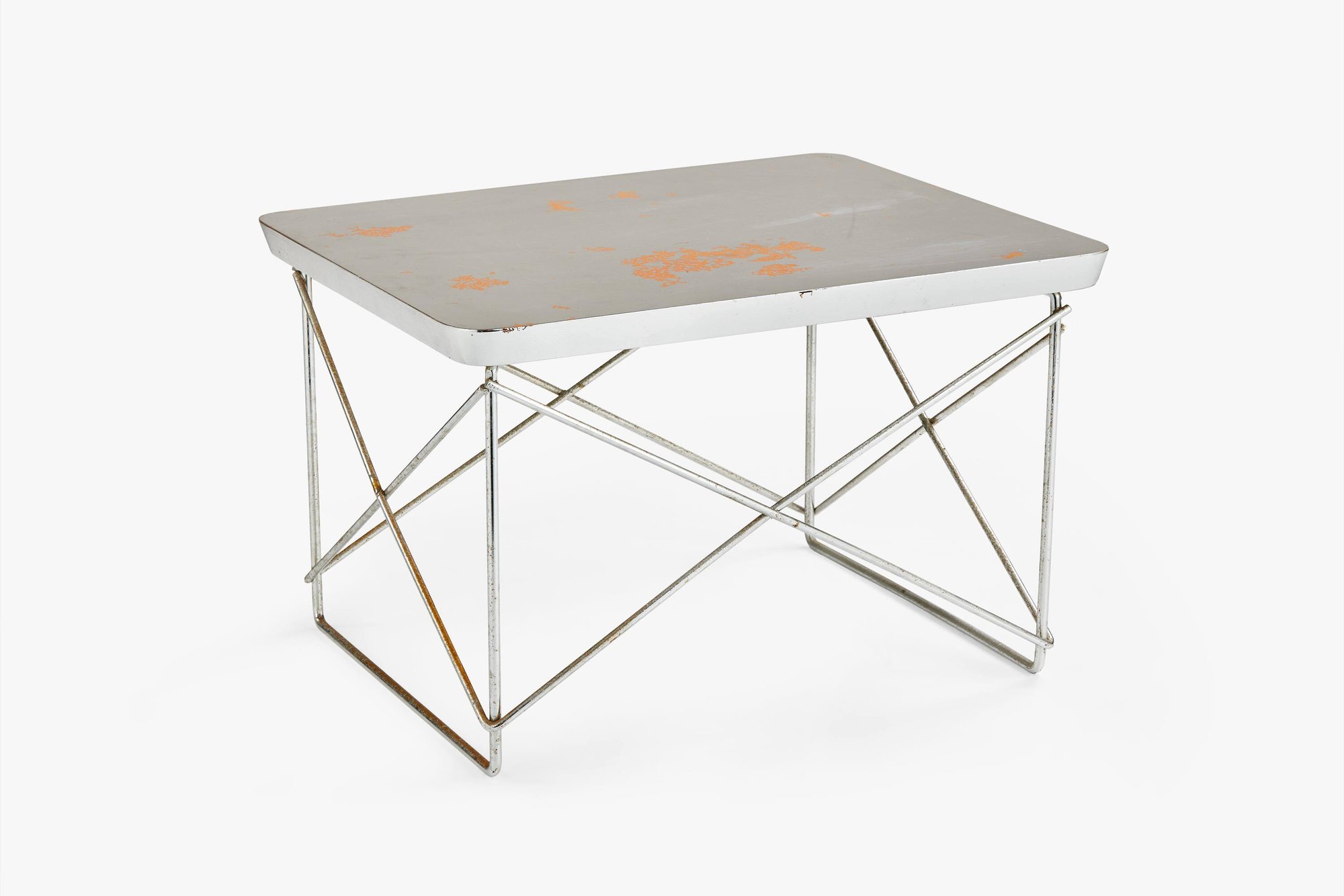 Eames Silver-Coated LTR Occasional Table, 1964