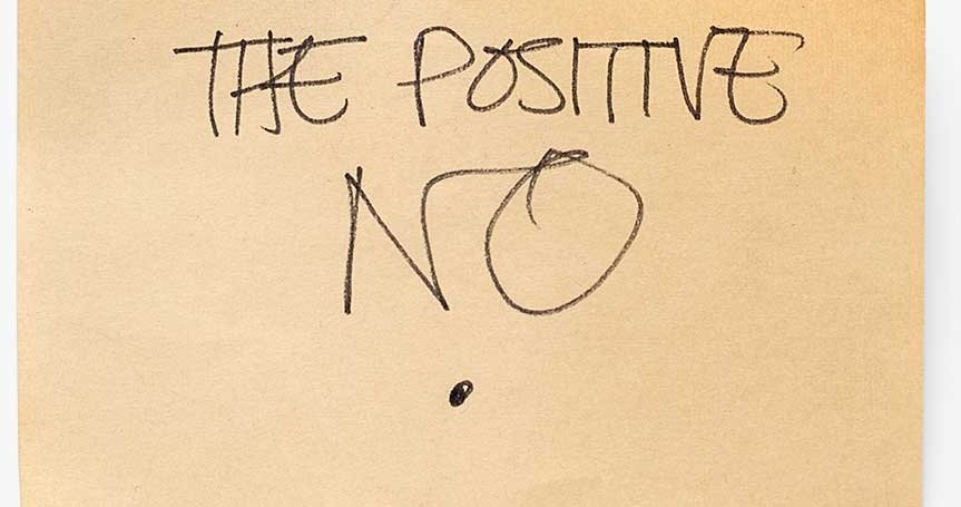 Ray Eames The Positive No– Handwritten Note